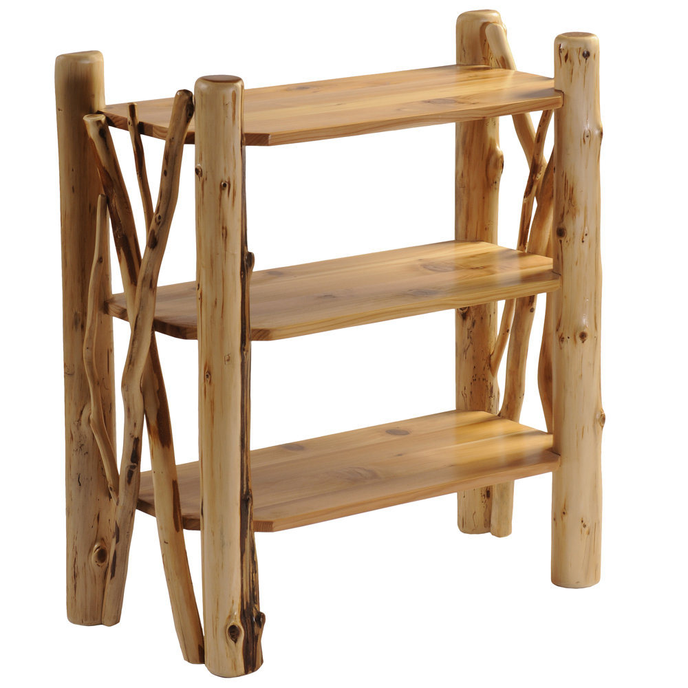 Fireside Lodge Cedar Open Etagere Bookcase | Wayfair