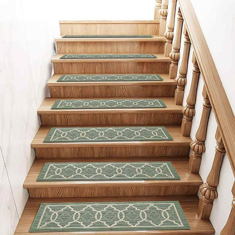 Red Barrel Studio® 8" X 30" 15pcs Soft Stairs carpet non slip Machine ...