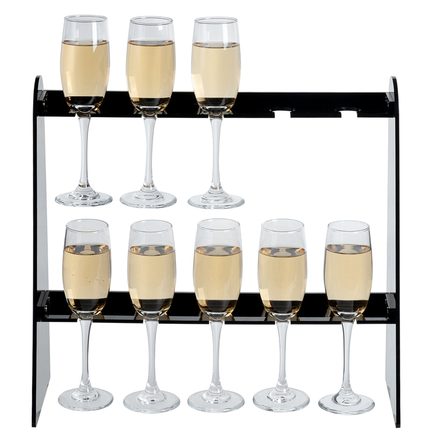 Wrought Studio™ Kalle Tabletop Stemware Wine Glass Rack Display Stand ...