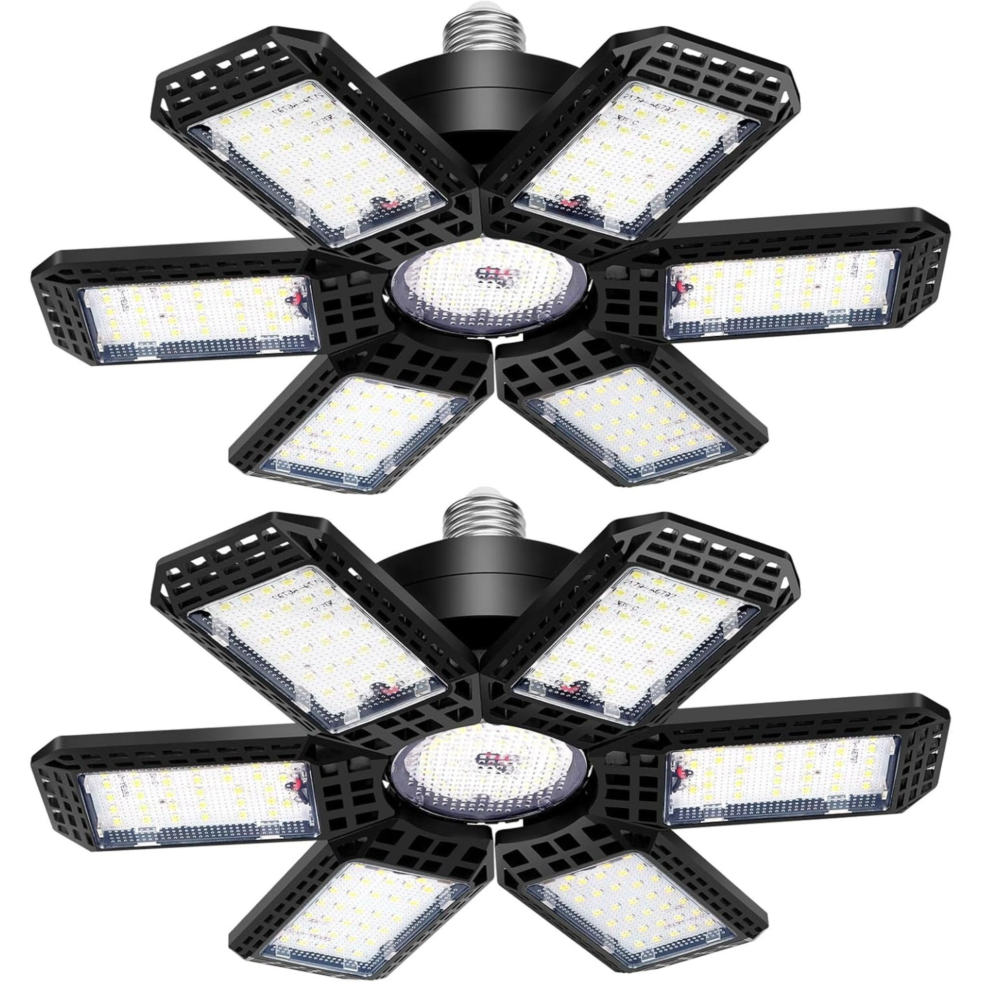 MAJOSD Adjustable 200w Led Garage Light With Deformable Panels - 2 Pack ...