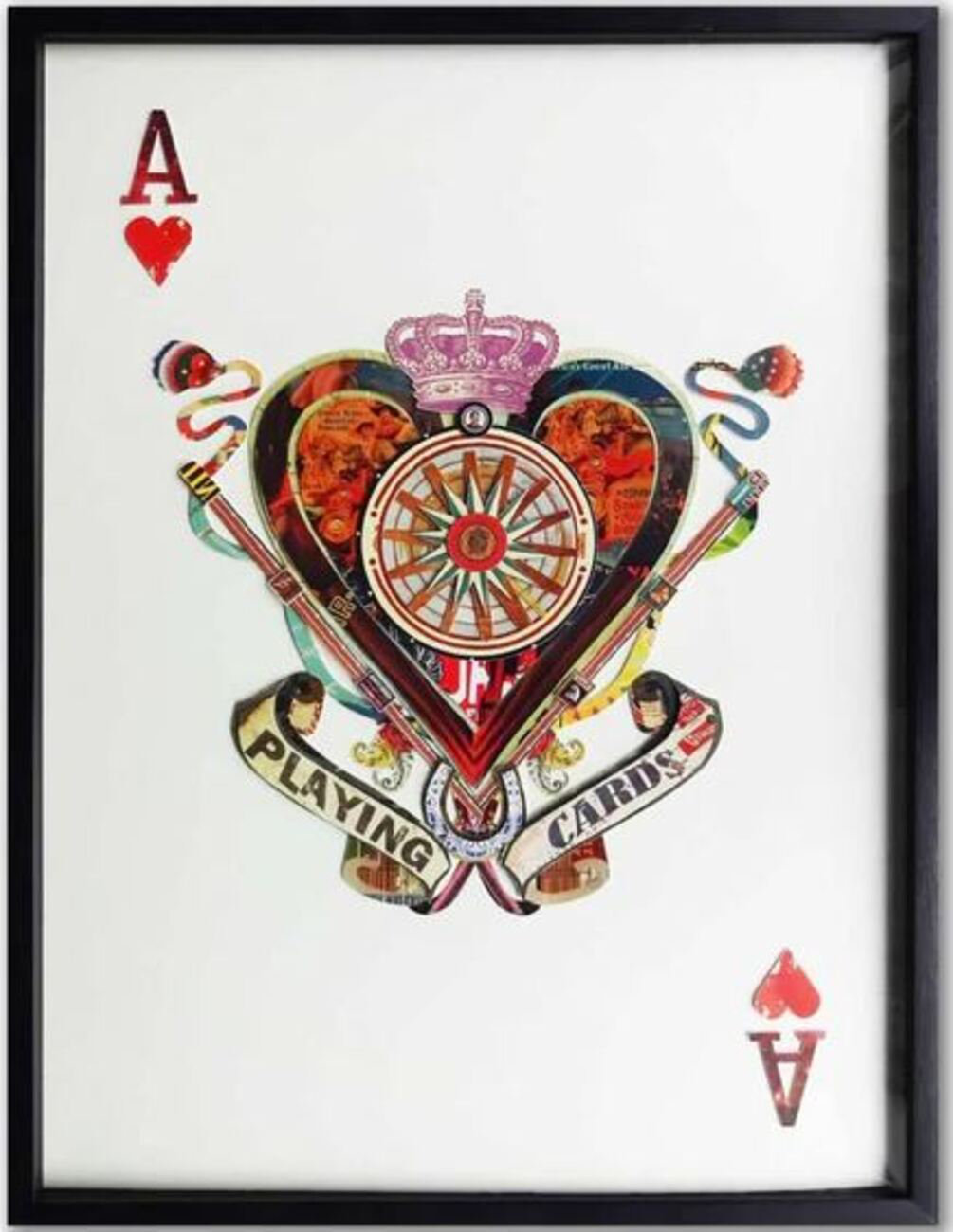 Walnut Decor Poker Card Art Decor | Wayfair