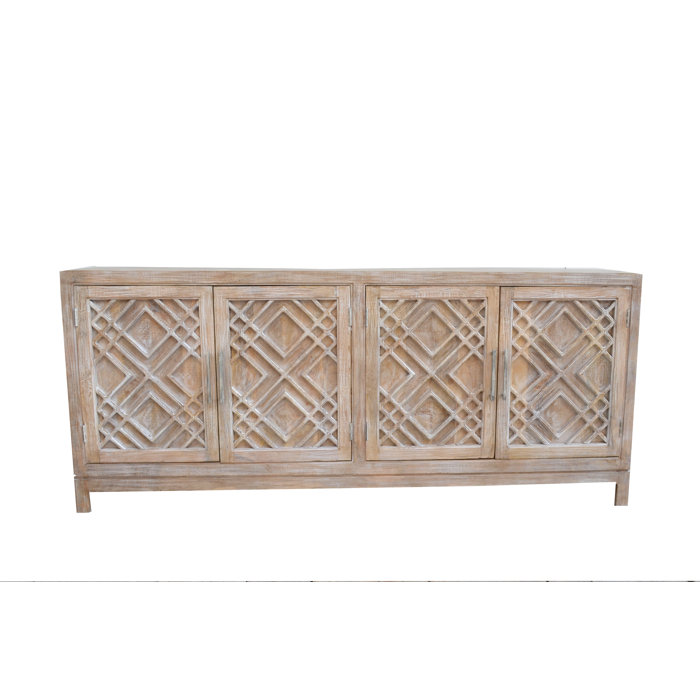 Gracie Oaks Harren 84'' Solid Wood Sideboard | Wayfair