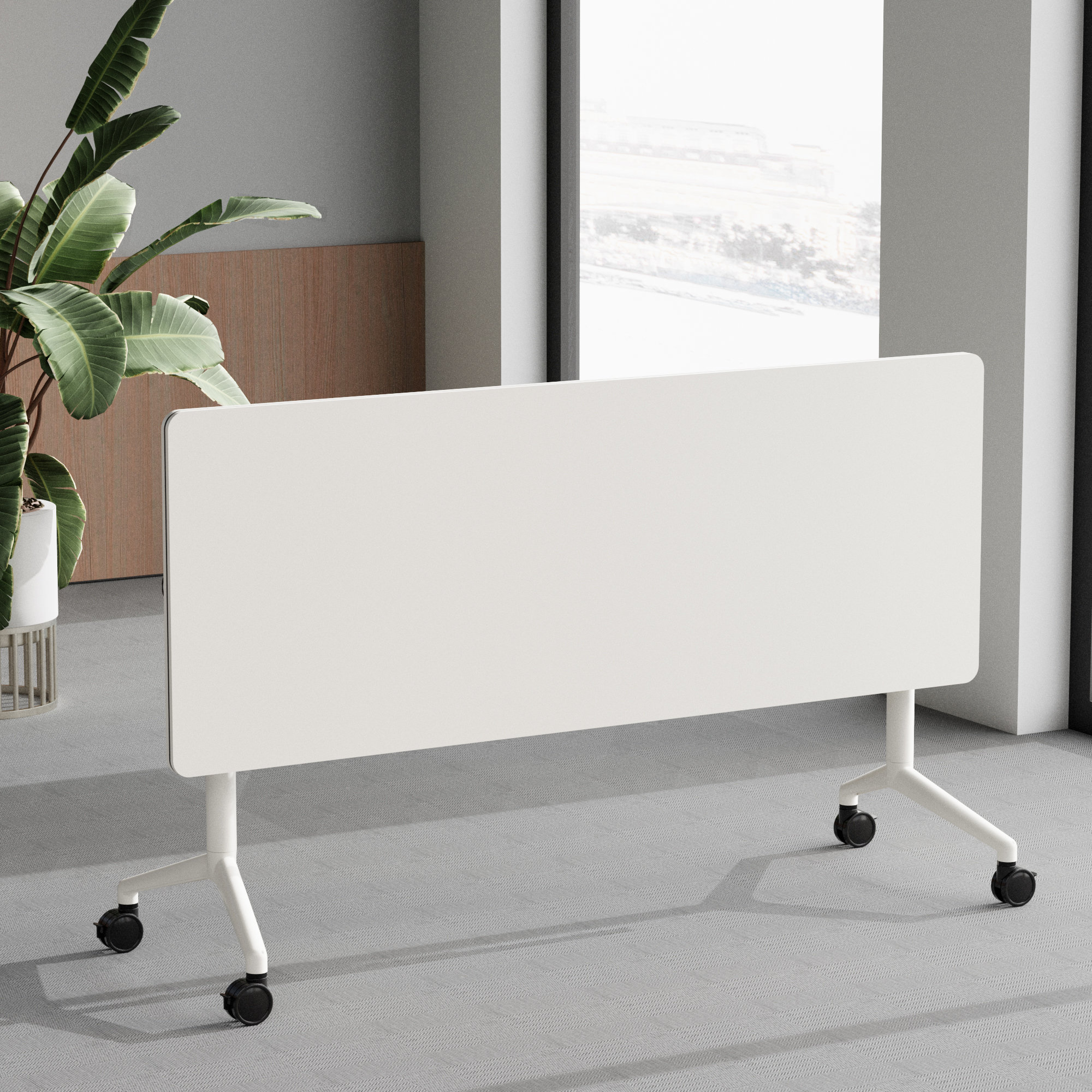 Inbox Zero Niaja 63'' Flip-top Nesting Mobile Training Table & Reviews ...