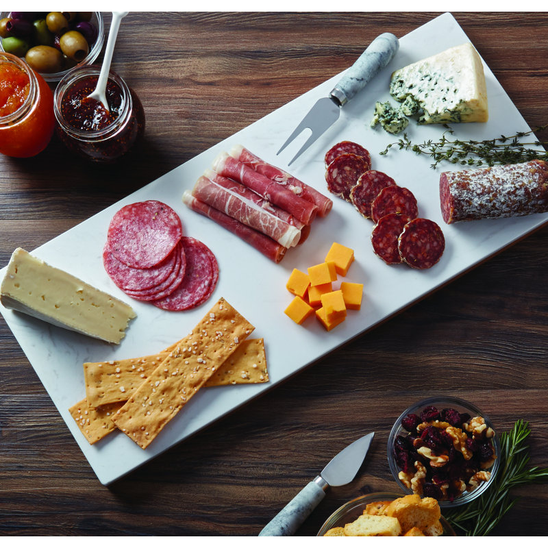 Sabatier Prep and Serve Cutting Board, Reversible Charcuterie Serving ...