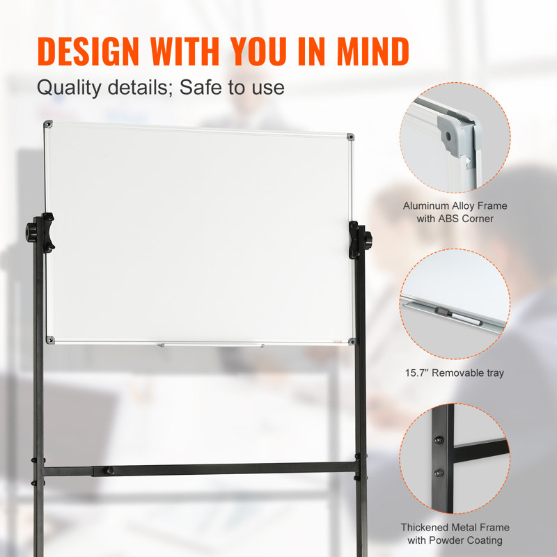 VEVOR Free Standing Steel Reversible Magnetic Small 2' - 4' Framed ...