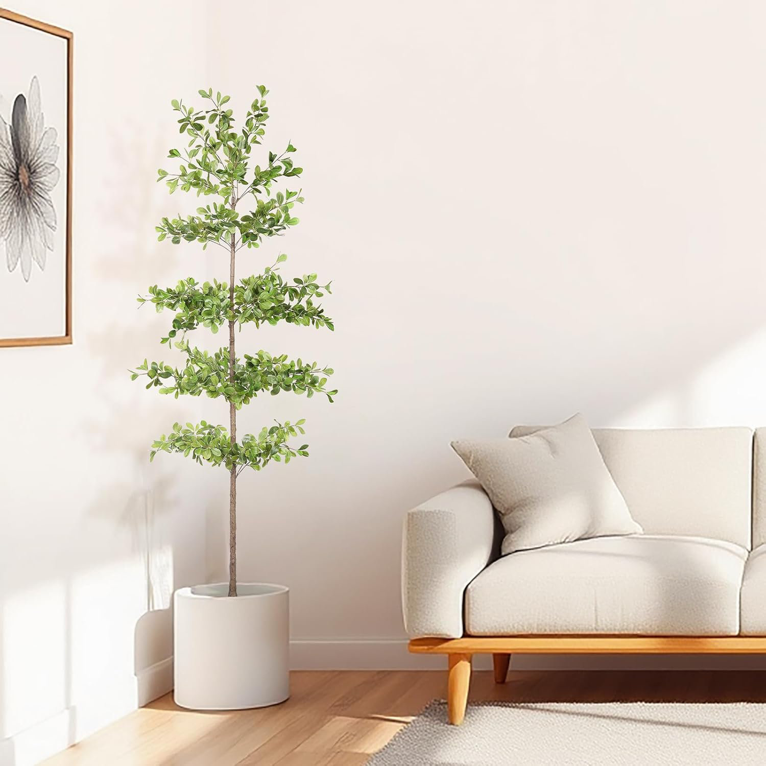 Corrigan Studio Realistic Artificial Olive Tree 7 Feet Indoor - Wayfair ...