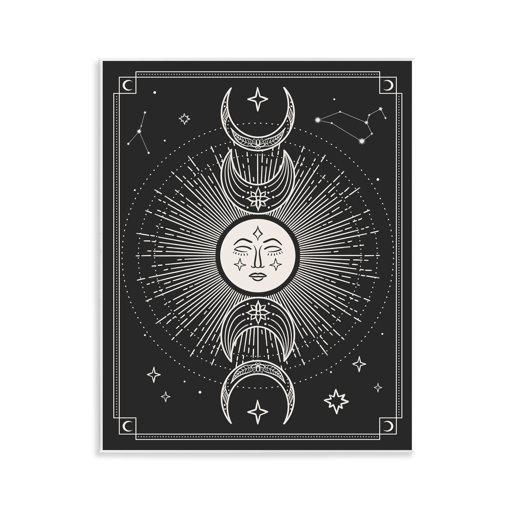 Wrought Studio Moon Cycle Pattern Wall Plaque Art by JJ Design House ...