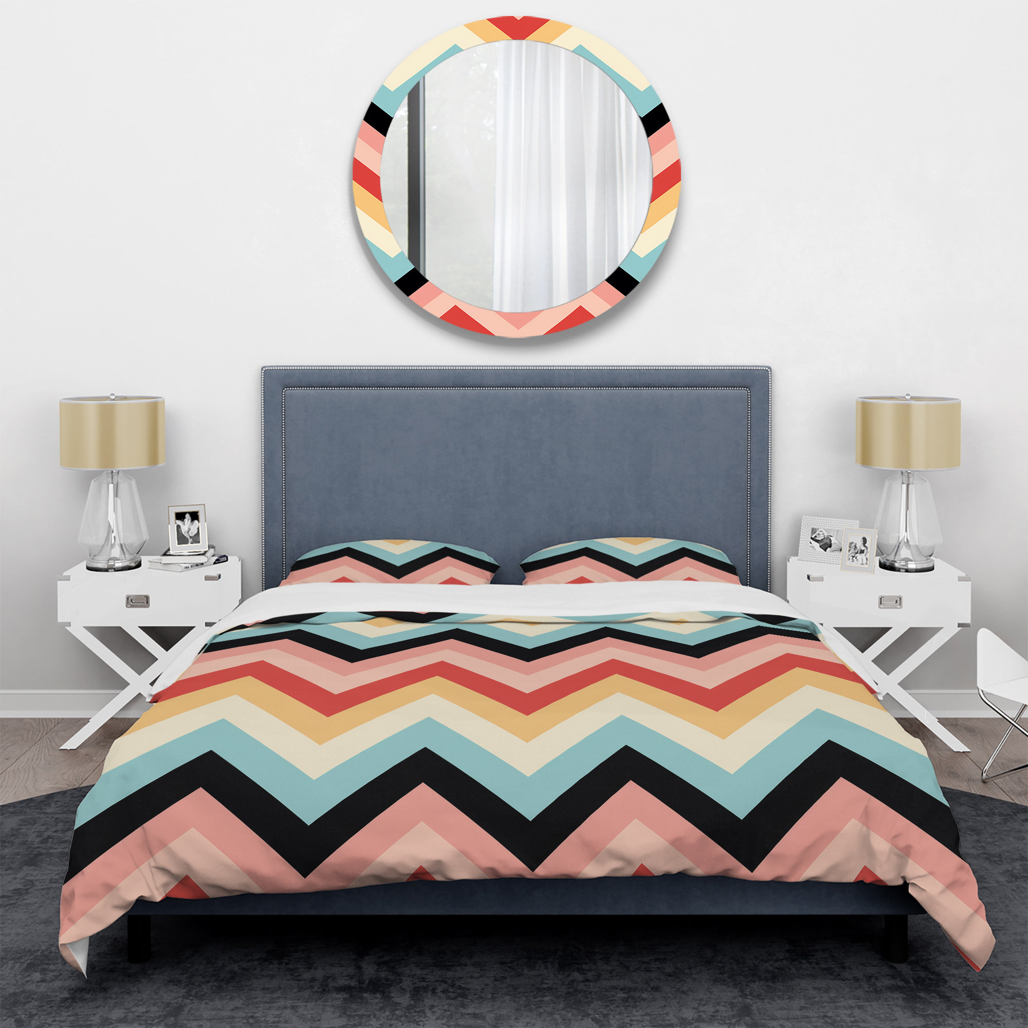 Design Art Tribal Fusion Chevron Pattern V Bedding | Wayfair