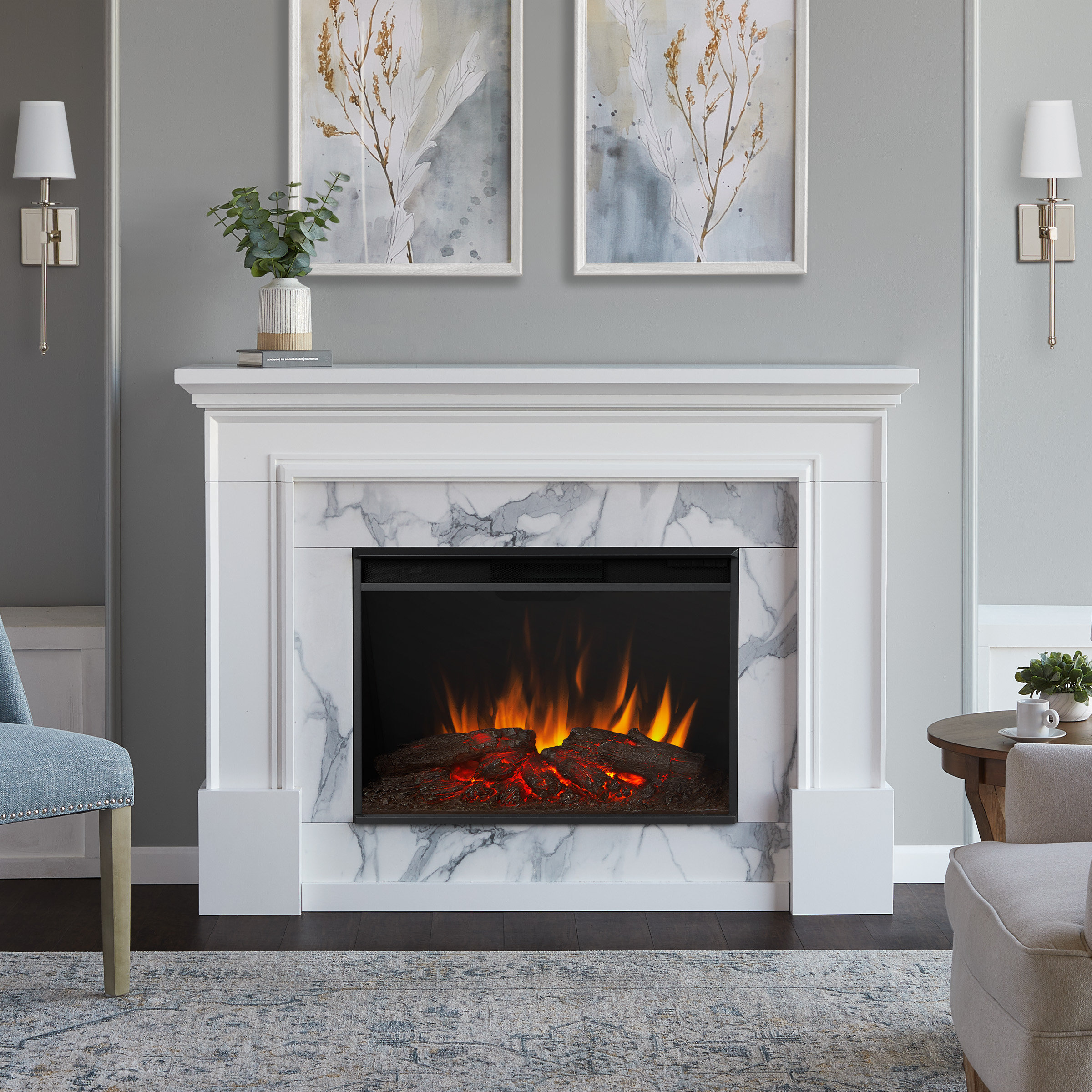 Real Flame Merced 61" Grand Electric Fireplace by Real Flame & Reviews ...