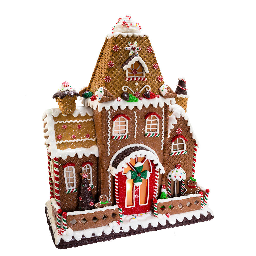 Kurt Adler Fancy Claydough Gingerbread House Figurine & Reviews | Wayfair