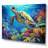 Bay Isle Home™ Blue Sea Turtle World On Canvas Print & Reviews ...