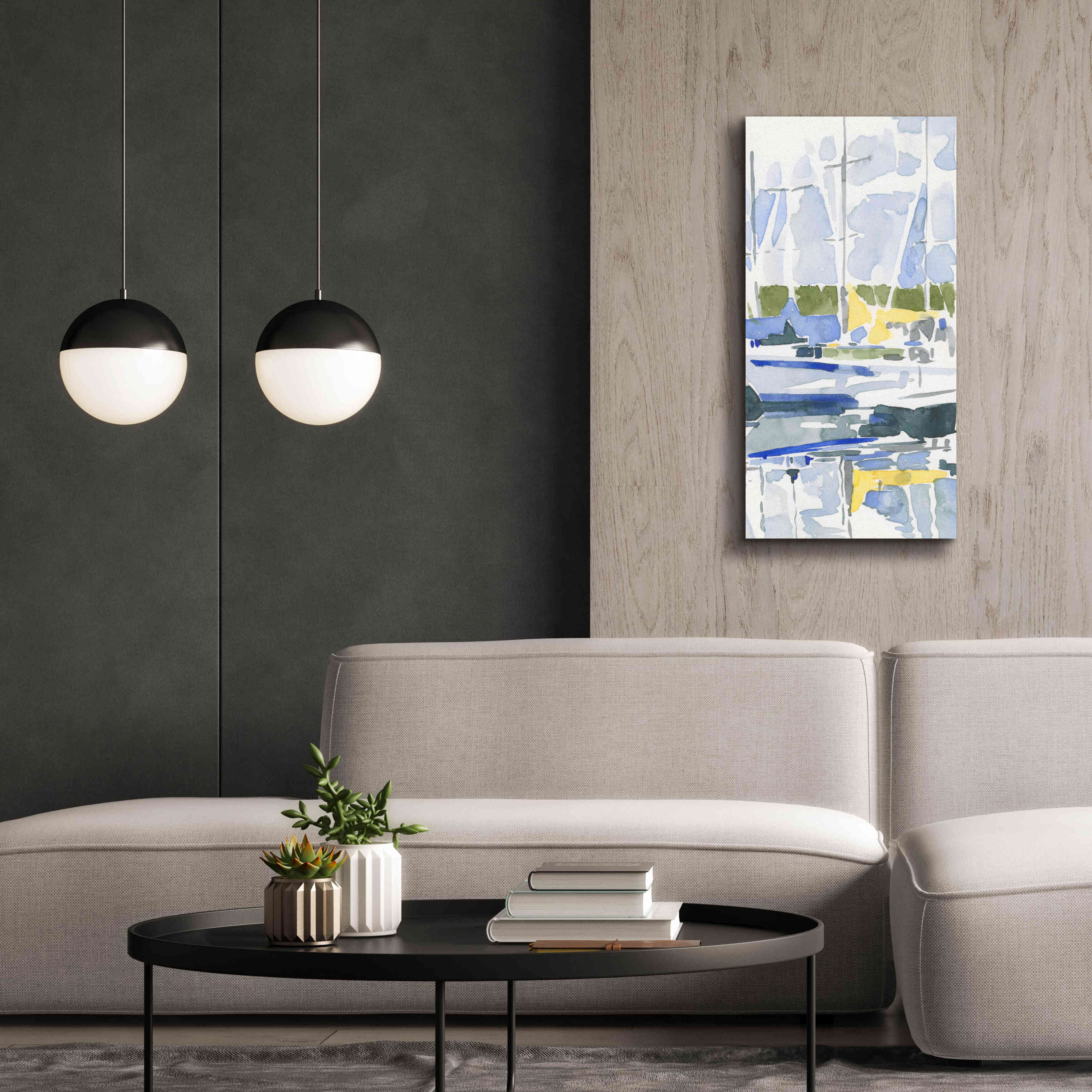 Breakwater Bay Sailboat Reflections II by Emma Scarvey - Wrapped Canvas ...