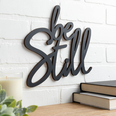 Trinx Relax in Cursive Wall Décor & Reviews | Wayfair