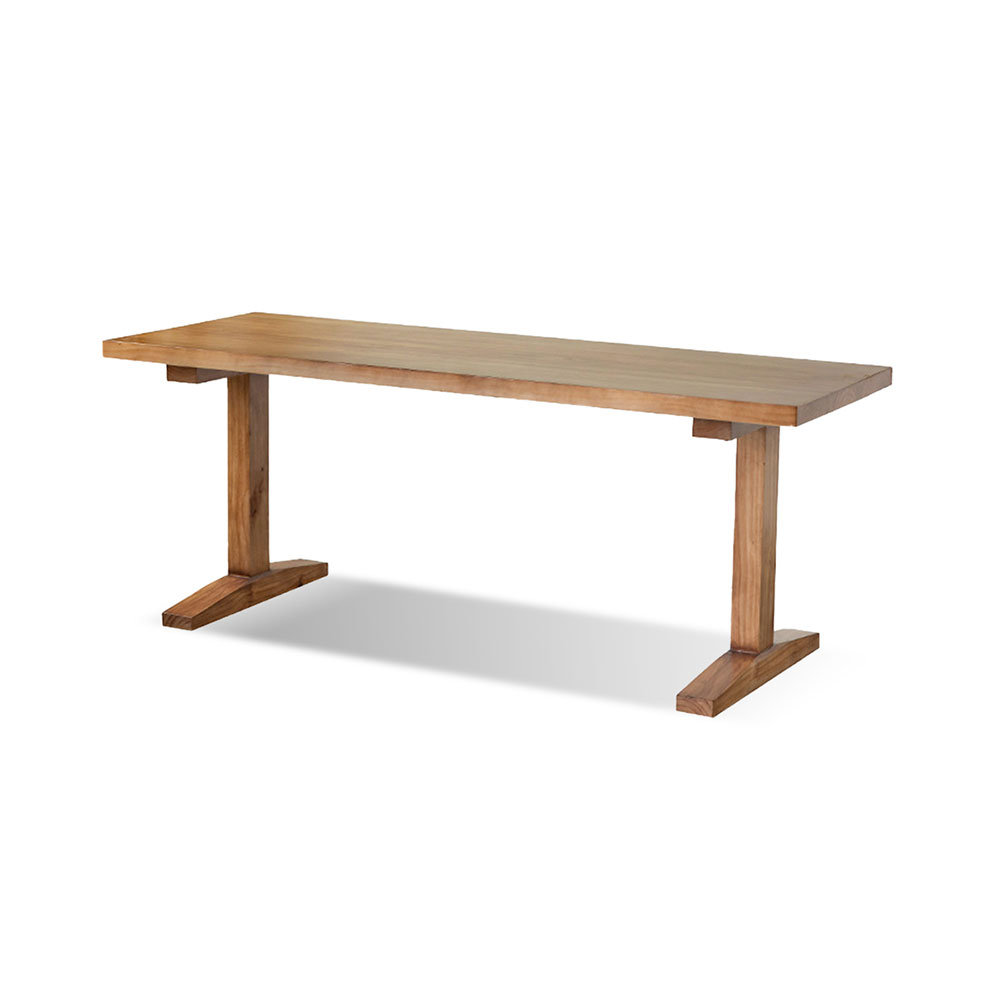 Gracie Oaks Brown Rectangular Solid Wood Dining Table | Wayfair