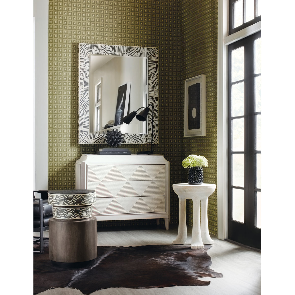 Hooker Furniture Commerce and Market Yeti Solid Wood 3 Legs End Table ...