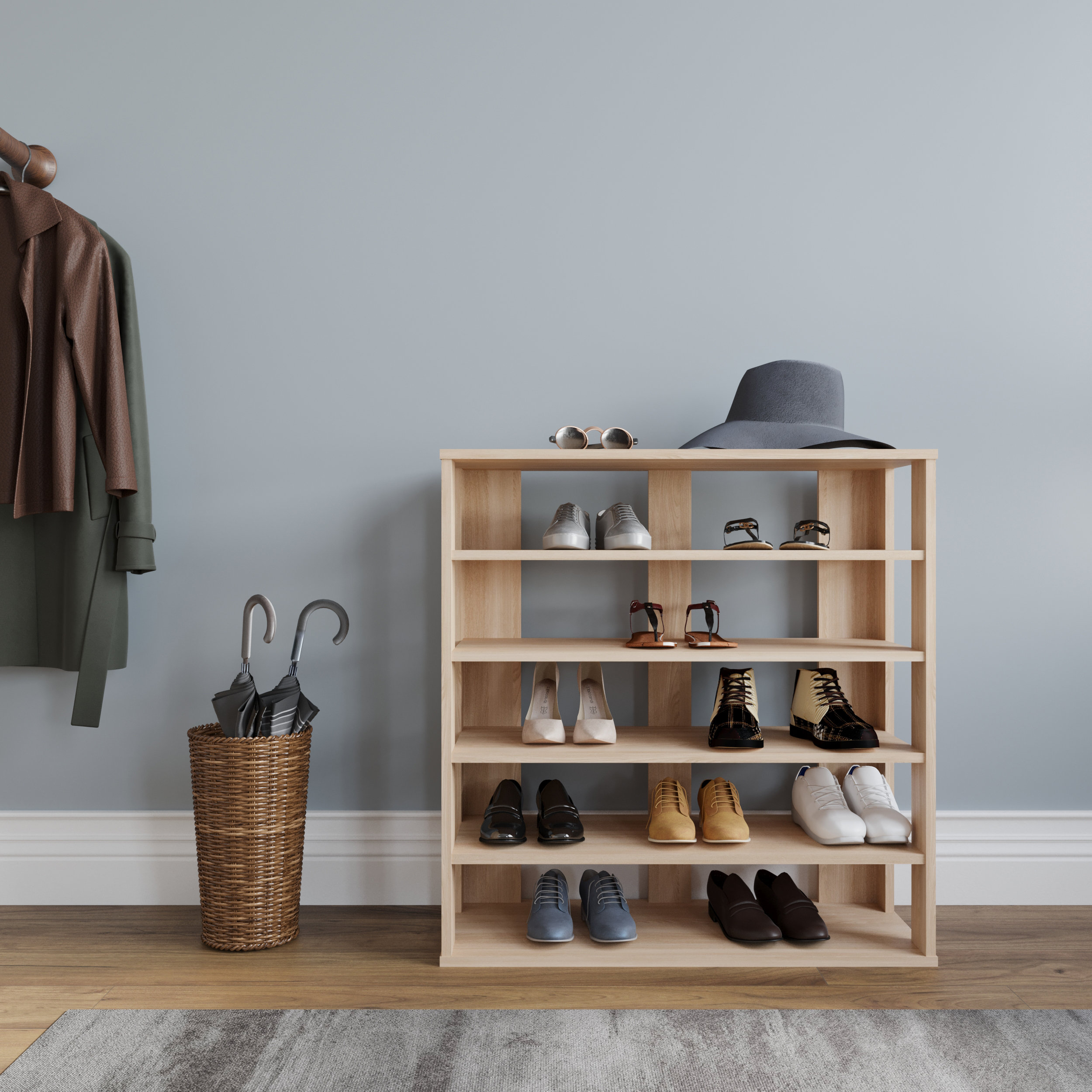 Latitude Run® 15 Pair Shoe Rack & Reviews | Wayfair