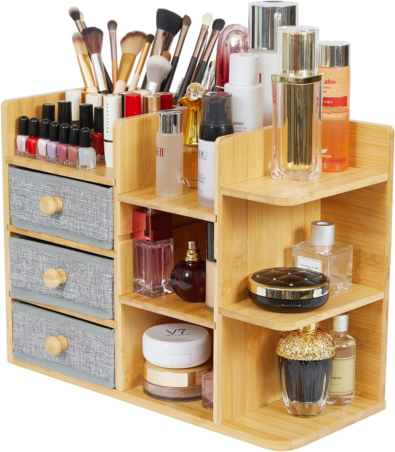 Latitude Run® Makeup Organizer Countertop, Cosmetic Skincare Organizers ...