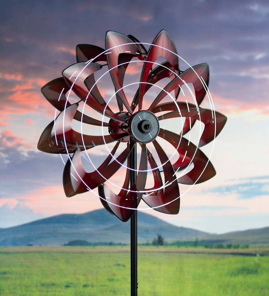 Plow & Hearth Metal Plant And Flower Rotator - Solar Powered & Reviews ...