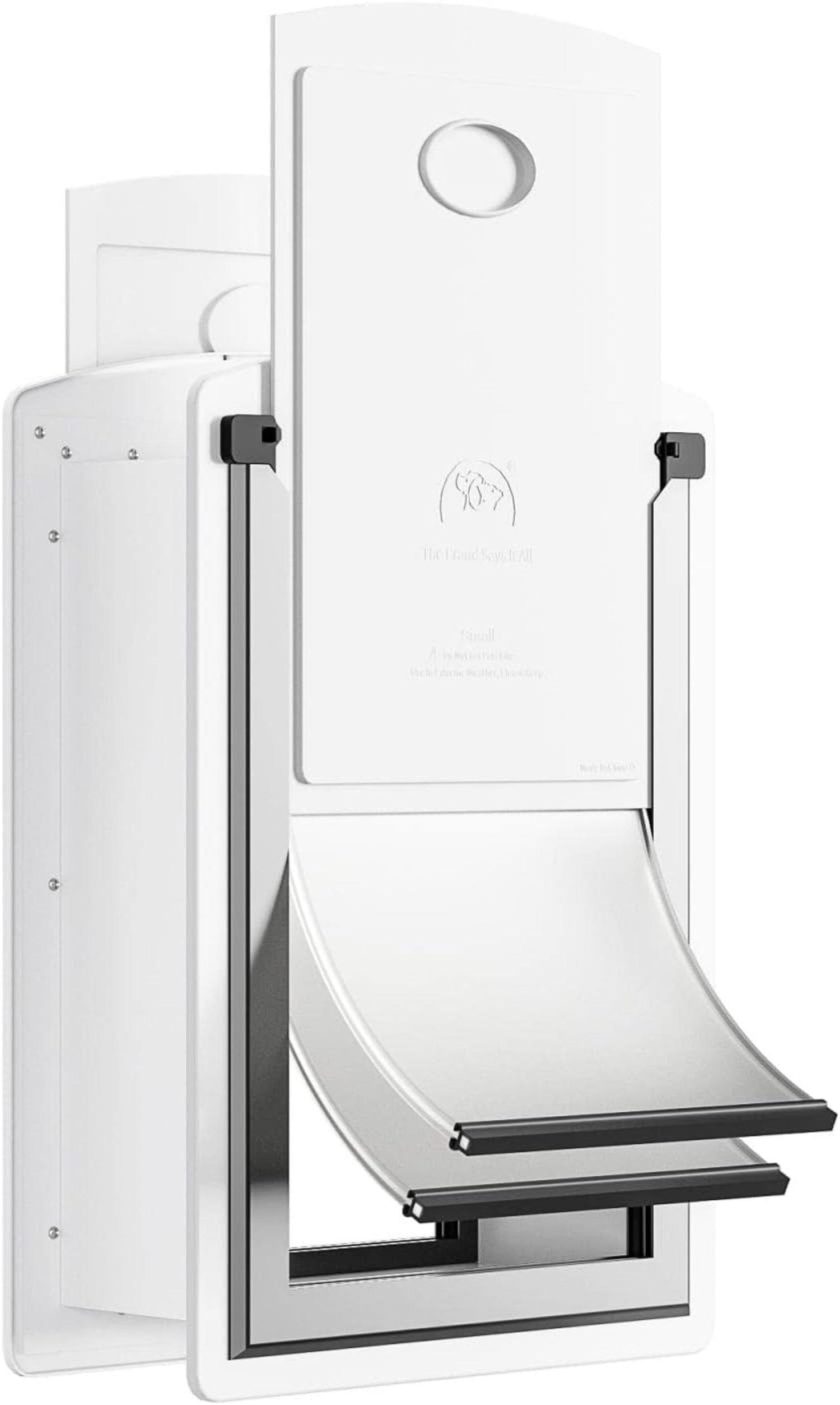 DERIFLY Steel Dog Door for Wall, Telescoping Tunnel and Steel Frame ...