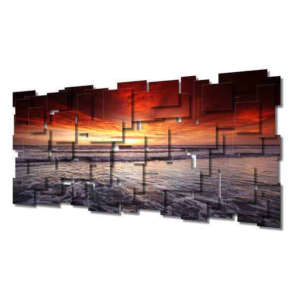 Karo Studio Sunset Handmade Wall Decor on Metal | Wayfair
