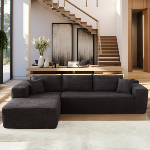 Ebern Designs Natick 2 - Piece Upholstered Sectional | Wayfair