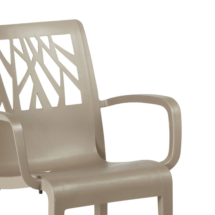 Grosfillex Commercial Resin Furniture Outdoor Stackable Dining Armchair ...