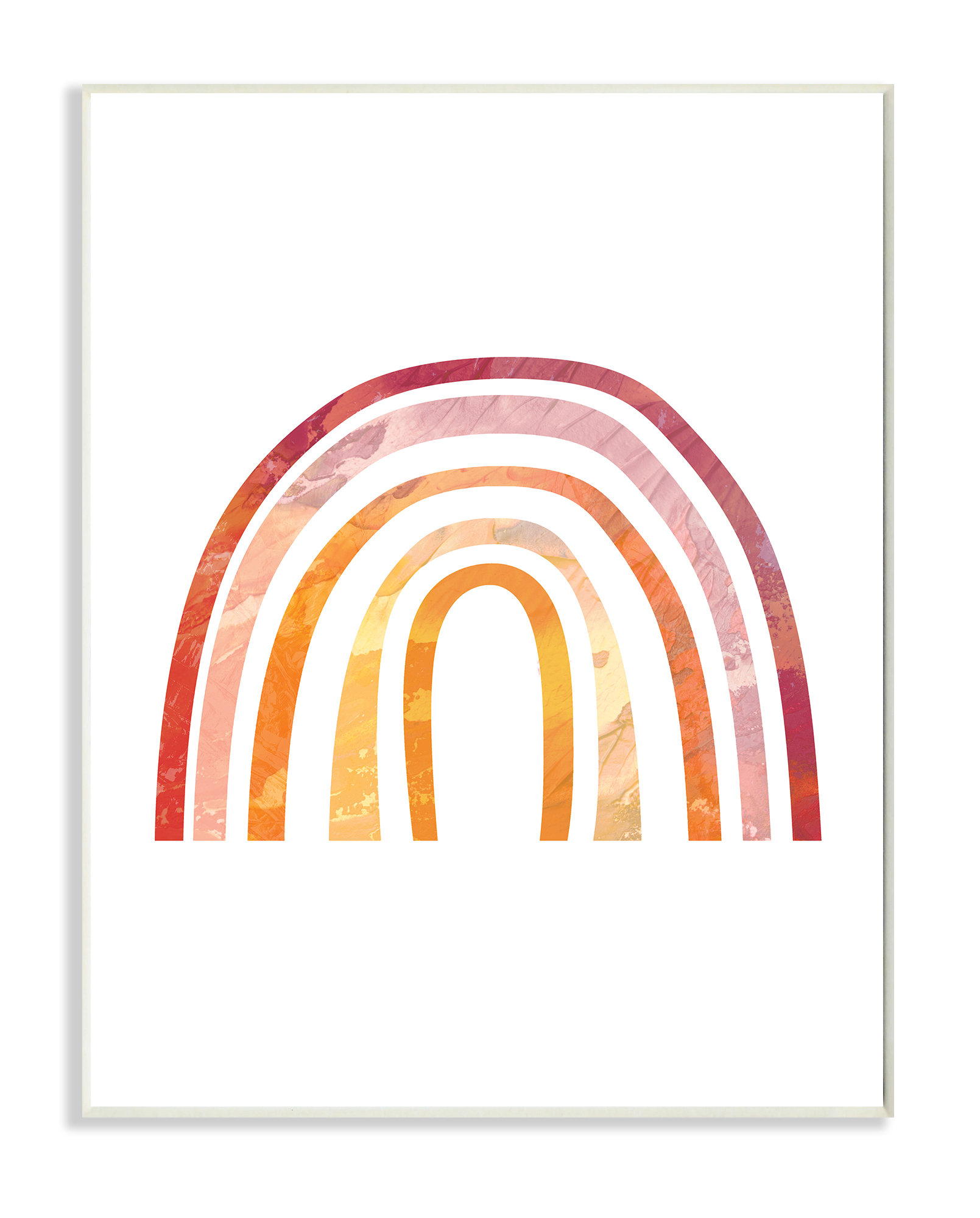 Isabelle & Max™ Warm Tone Rainbow With Abstract Sky Texture | Wayfair