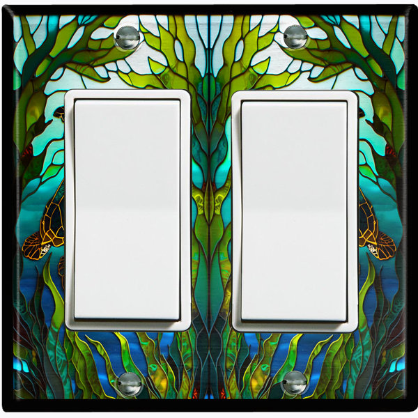 WorldAcc Landscape & Nature 2 - Gang Rocker Standard Wall Plate | Wayfair