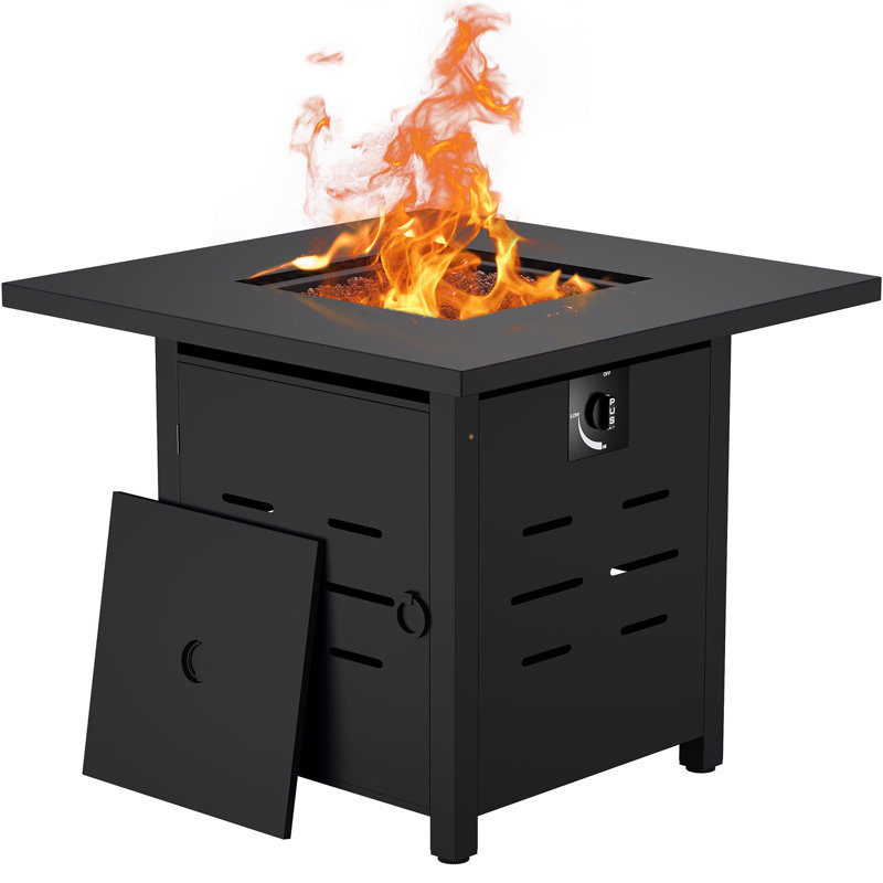 Rectangle Fire Pit For Patio Walsunny 43\" Outdoor Propane Fire Pit ...