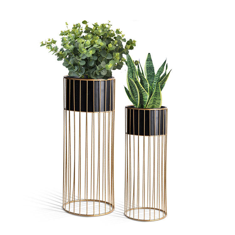 Marcel Ardani Alte Collection Black & Gold Planters | Wayfair