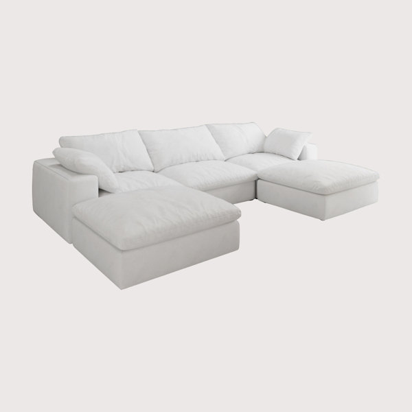 Latitude Run® Binisha Cloud Modular Sectional Sofa with 3 Seaters and 2 ...