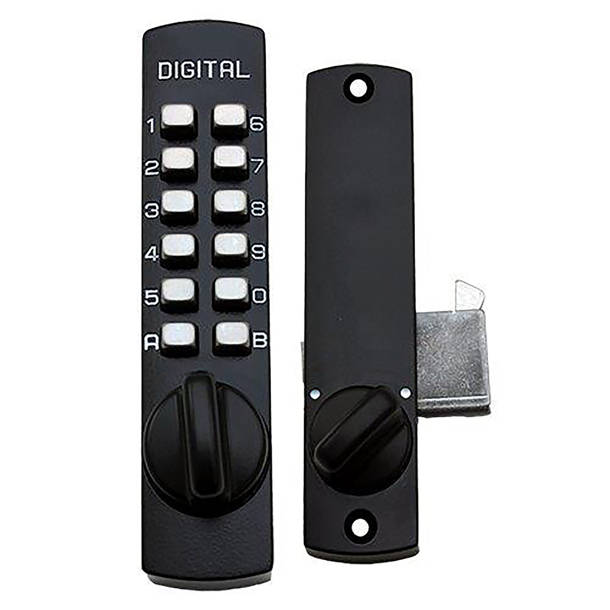 Lockey USA SUMO Jet Black Marine Grade Keyless Entry Door Lever | Wayfair