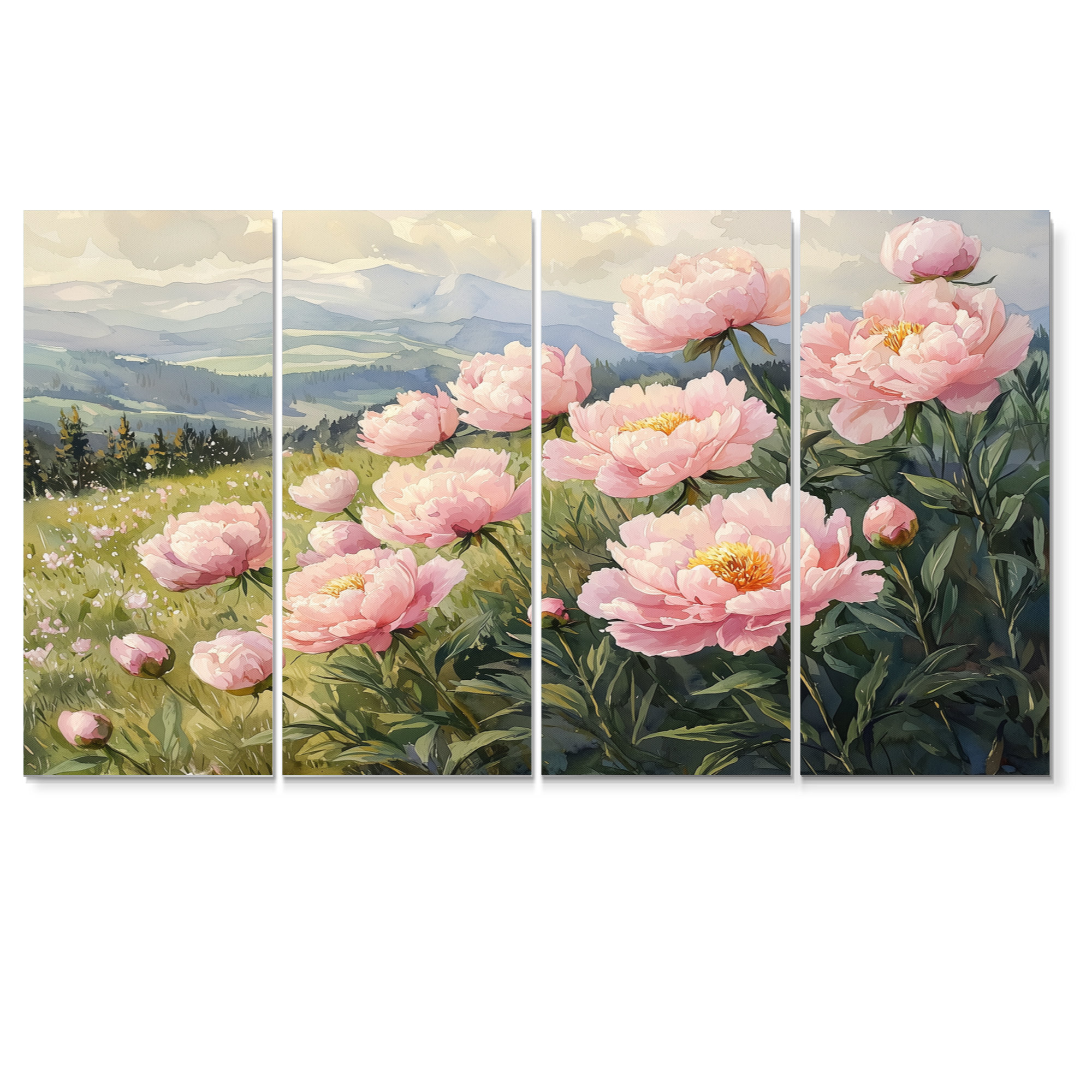 Winston Porter Peonies In The High Meadows I - Peonies Wall Art ...
