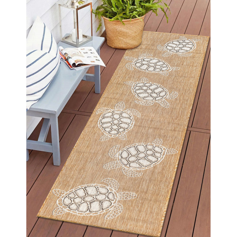Sand & Stable Saldanha Machine Woven Tan Indoor/Outdoor Rug & Reviews ...