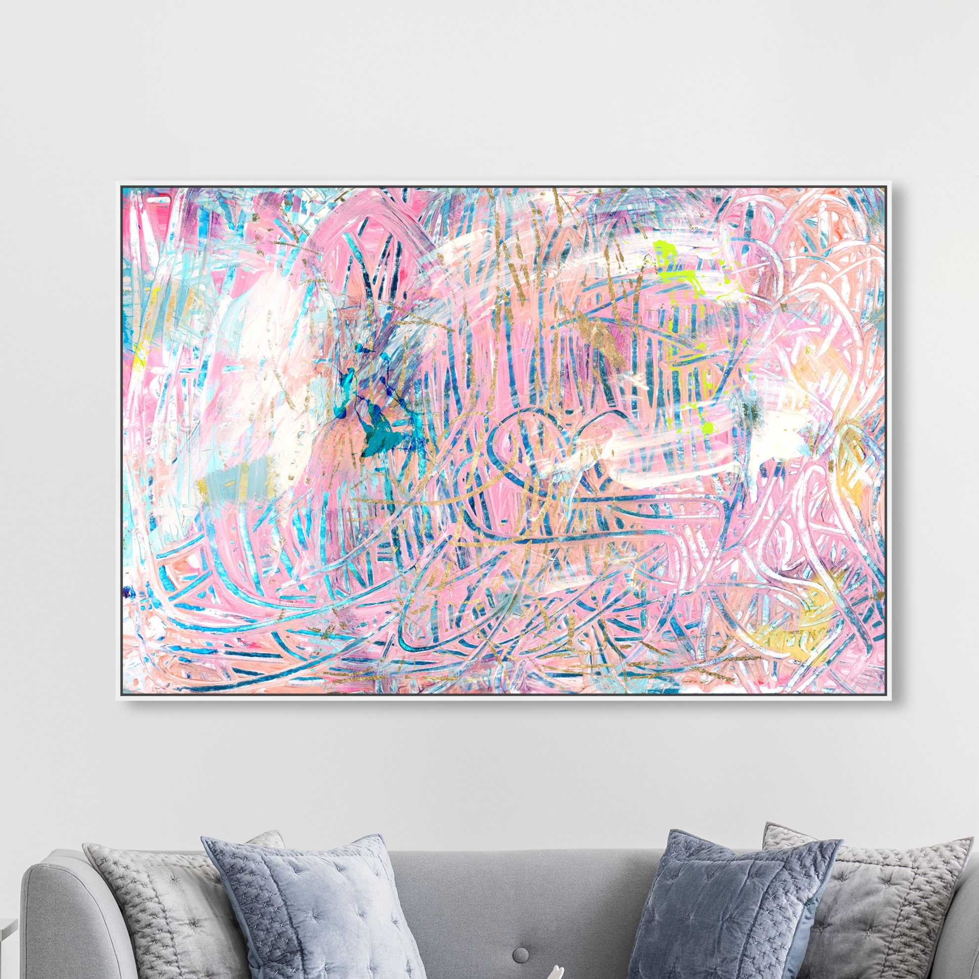 Oliver Gal Abstract 'But I Never Quit' Shapes By Oliver Gal Wall Art ...