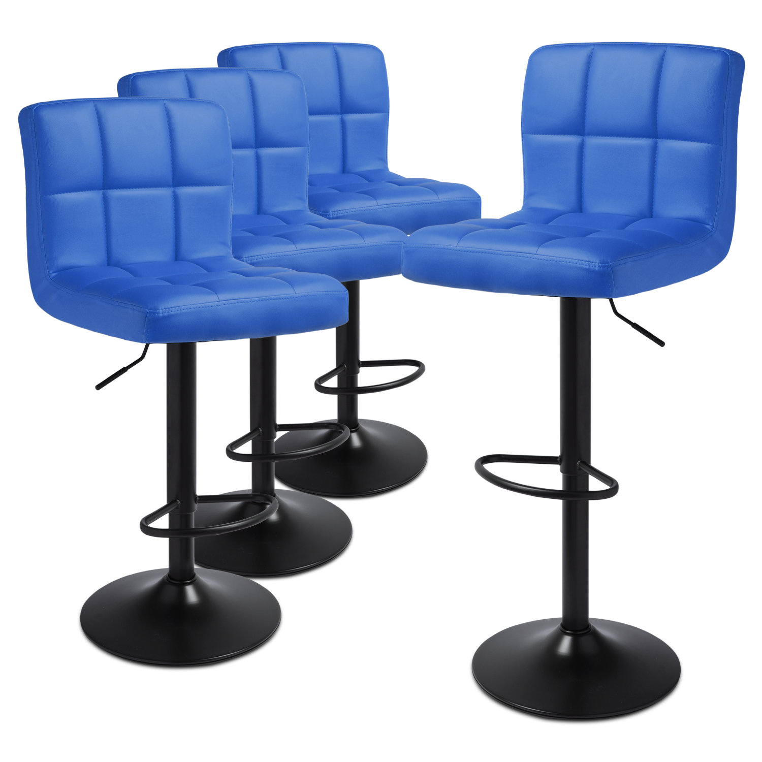 Latitude Run® Swivel Adjustable Height Bar Stool | Wayfair