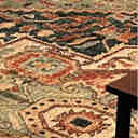 Bungalow Rose Trinette Oriental Green/Beige Area Rug & Reviews | Wayfair