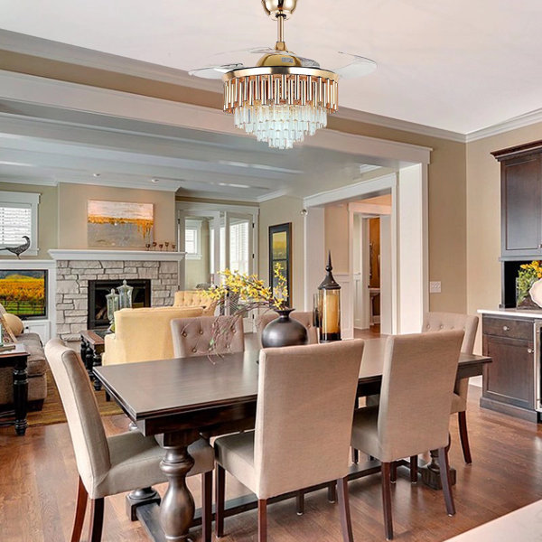 Rosdorf Park Ellysha 42'' Ceiling Fan with LED Lights - Wayfair Canada