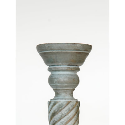 Ophelia & Co. 12'' H Wood Tabletop Pillar | Wayfair