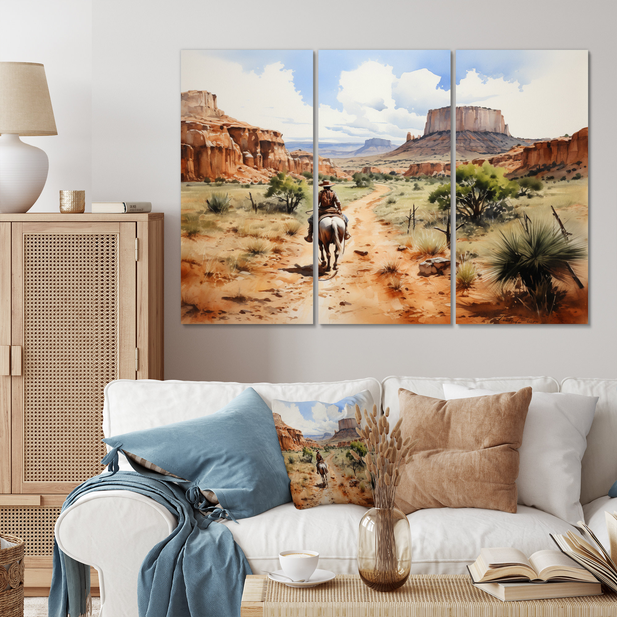 Union Rustic Cowboy Dusty Trails I - Cowboys Wall Decor Set - Wayfair ...