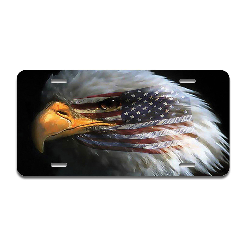 SignMission Eagle Eye Aluminum Licence Plate| Licence Plate 12" X 6 ...