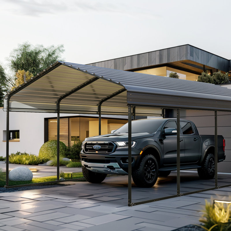 Alphamarts 12 x 20 Ft Heavy Duty Carport with Removable Sidewalls ...