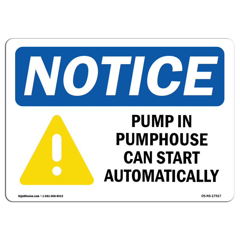 SignMission Pumps in Pumphouse Can Start Sign with Symbol | Wayfair