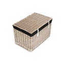 Fleur De Lis Living 23" Wicker Chest Hamper Basket with Lining ...