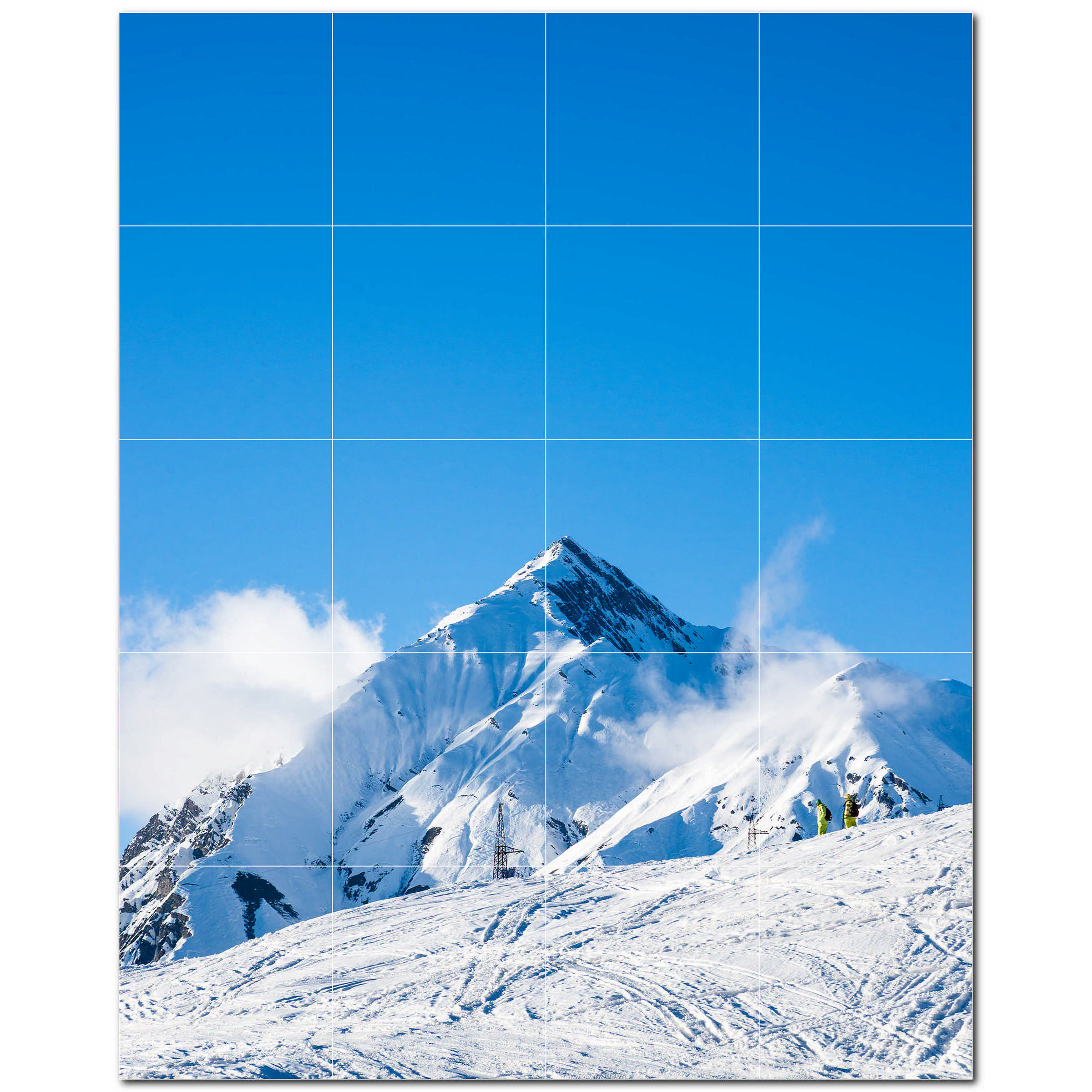 Picture-Tiles.com Mountains Photo 12 x 12 | Wayfair