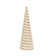 The Holiday Aisle® Diamond Wrapped Ivory Jute Cone Tree, 14" | Wayfair