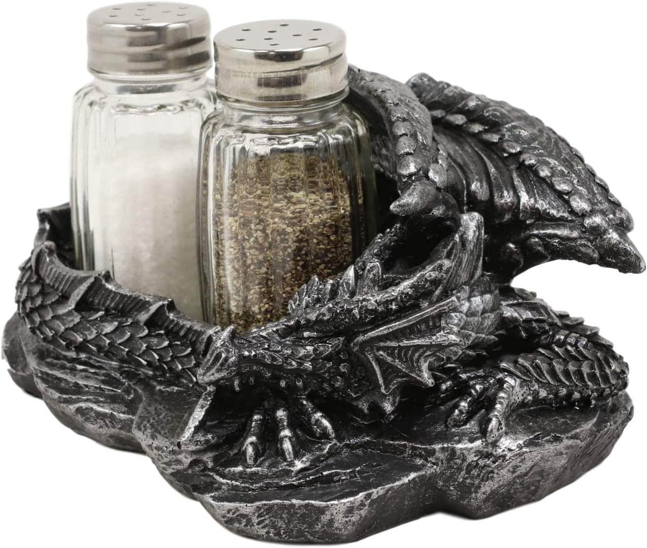 Trinx Fire Spice Gothic Medieval Sleeping Dragon Salt And Pepper ...