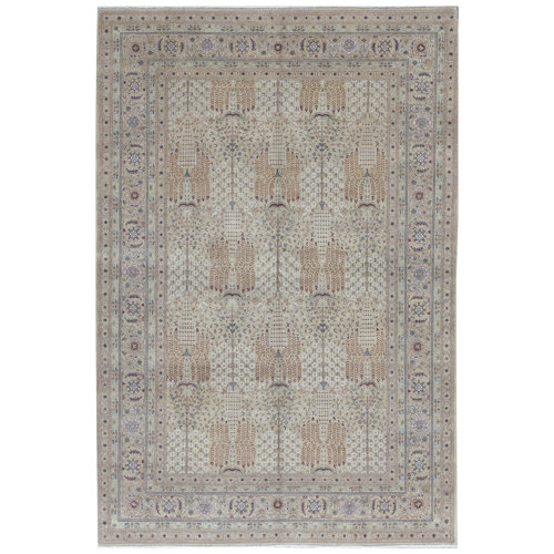 Bokara Rug Co., Inc. Hand-Knotted High-Quality Beige Area Rug | Perigold