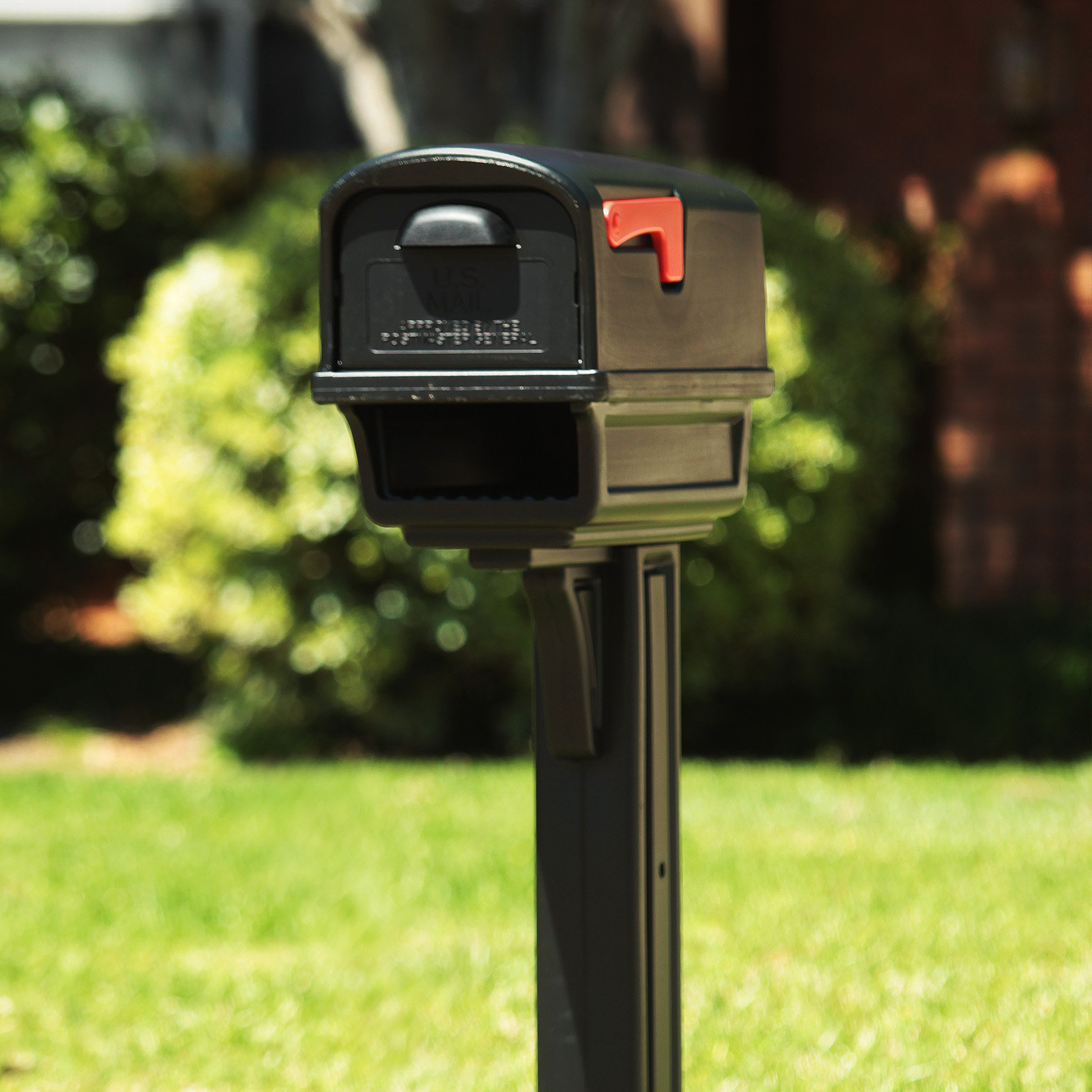 Architectural Mailboxes Gentry All-in-One Post Mounted Mailbox ...