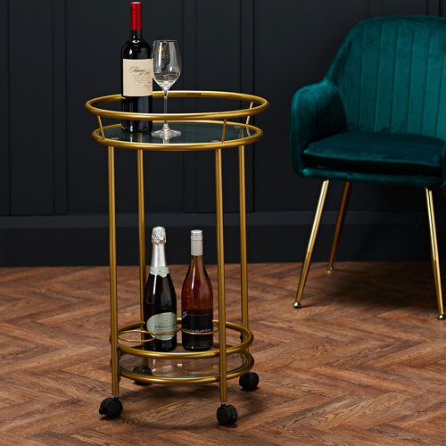 Fairmont Park Ellison Metal Bar Cart & Reviews | Wayfair.co.uk